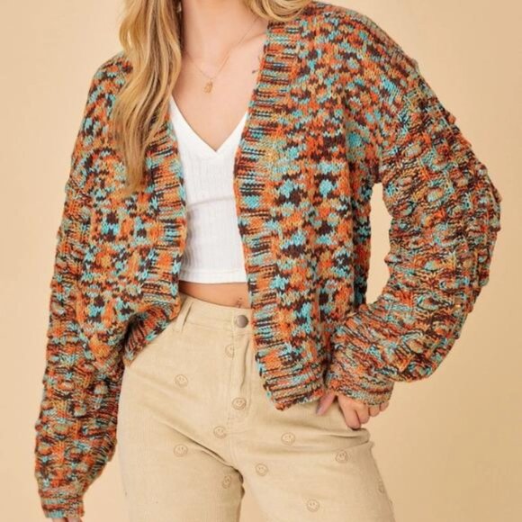 Baevely | Sweaters | Brown Multi Color Sweater | Poshmark